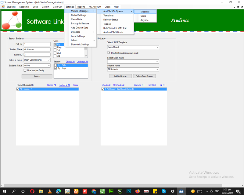 School SMS Sending Software | Bulk SMS For Schools | SMS App